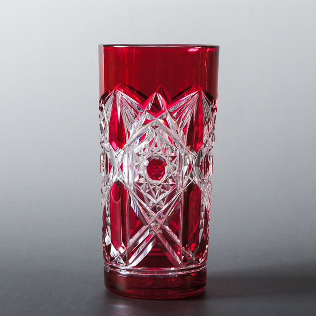 オールドバカラ「ラニー LAGNY ハイボールグラス （Cranberry Color）」《アンティックかとう》